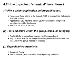 Drafting chemical patent specs and claims | PPTX