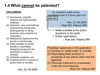 Drafting chemical patent specs and claims | PPTX