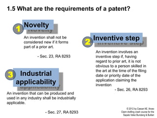 Drafting chemical patent specs and claims | PPTX