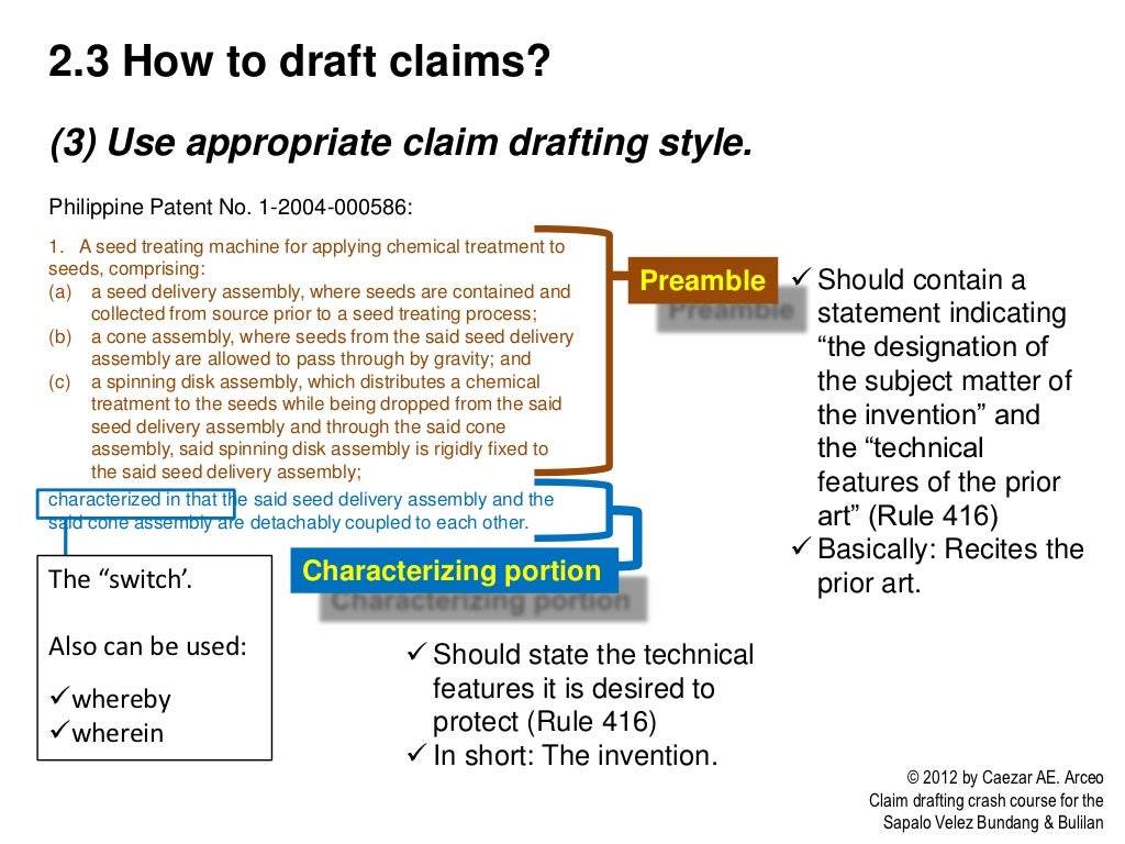 General Tips For Patent Claims Drafting – NZVKGJ