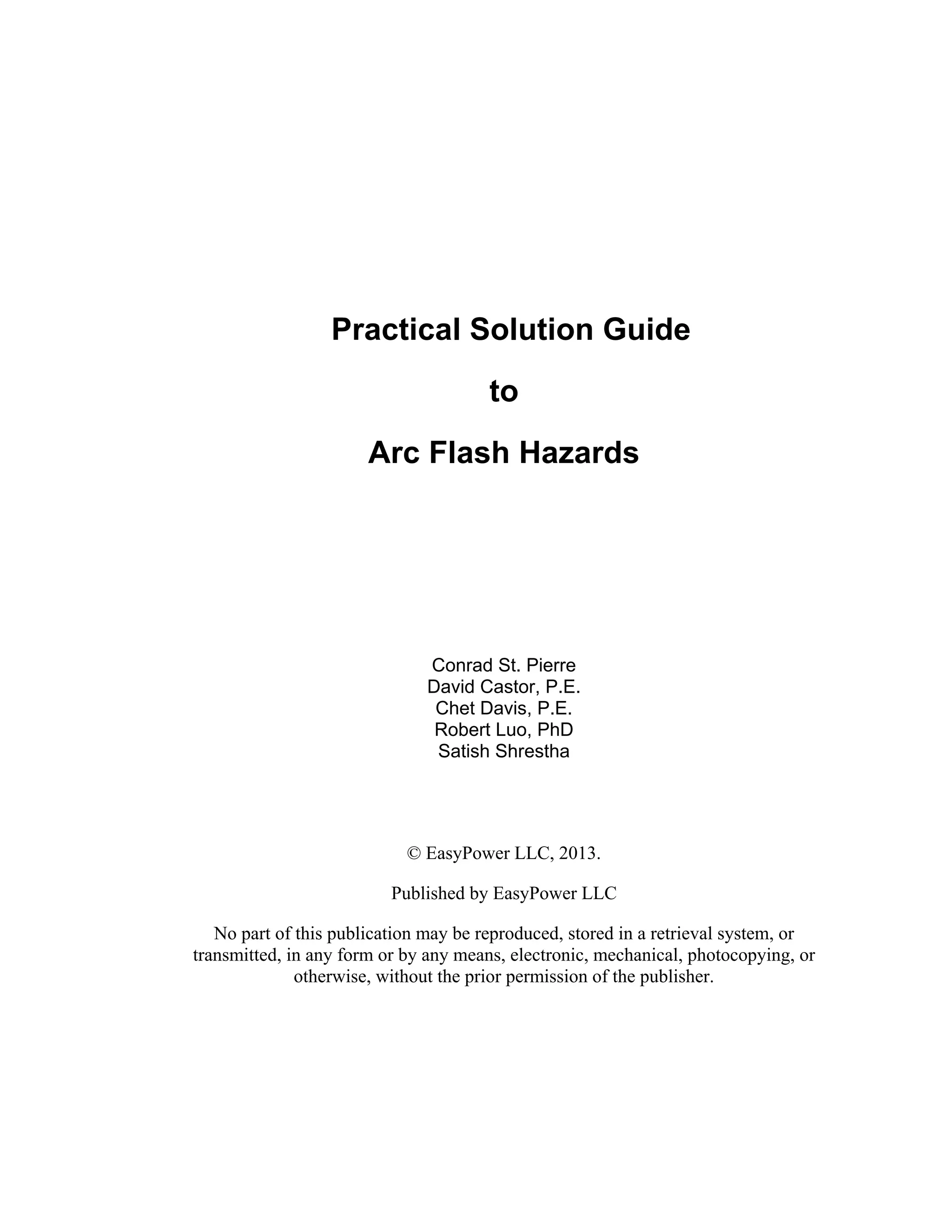 Arc flash practical solution guide to arc flash hazards-1 | PDF