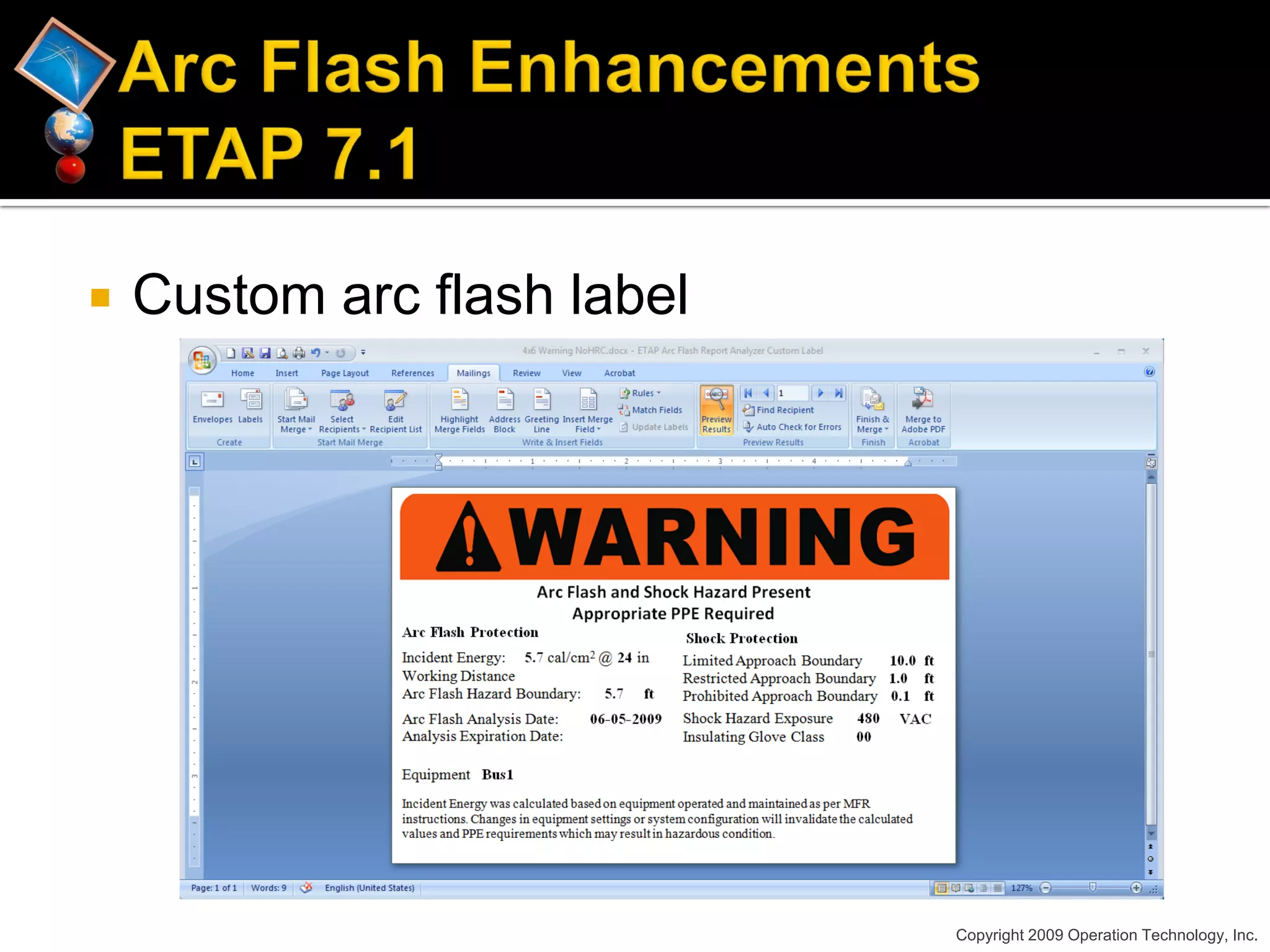 ETAP - Arc flash analysis etap | PDF