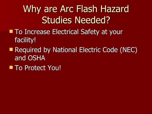 Arc Flash Calculations What Does It All Mean | PPT