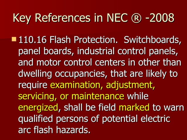 Arc Flash Calculations What Does It All Mean | PPT