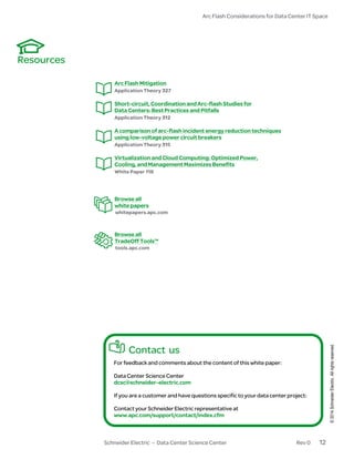 Arc Flash Considerations for Data Center IT Space | PDF