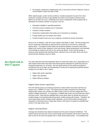 Arc Flash Considerations for Data Center IT Space | PDF