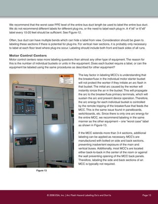 Arc flash hazard labeling do's and don'ts | PDF