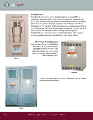 Arc flash hazard labeling do's and don'ts | PDF