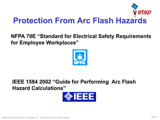 ETAP - Arc flash introduction | PDF