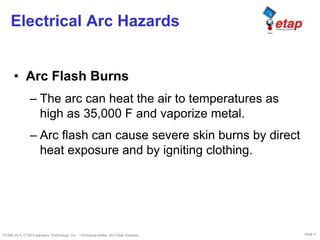 ETAP - Arc flash introduction | PDF