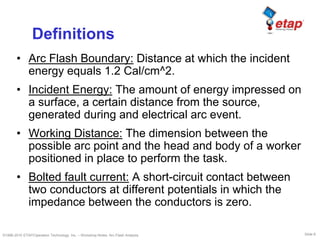 ETAP - Arc flash introduction | PDF