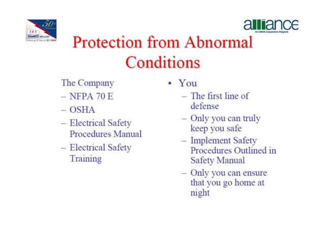 Arc Flash Presentation | PPTX