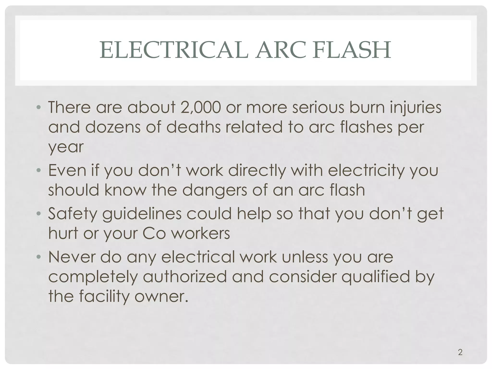 Arc flash safety | PDF