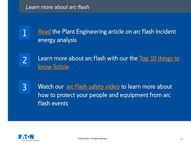 10 Essential steps to support arc flash incident energy analysis | PPT