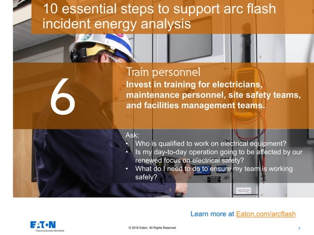 10 Essential steps to support arc flash incident energy analysis | PPT