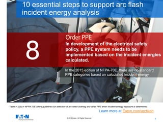 10 Essential steps to support arc flash incident energy analysis | PDF