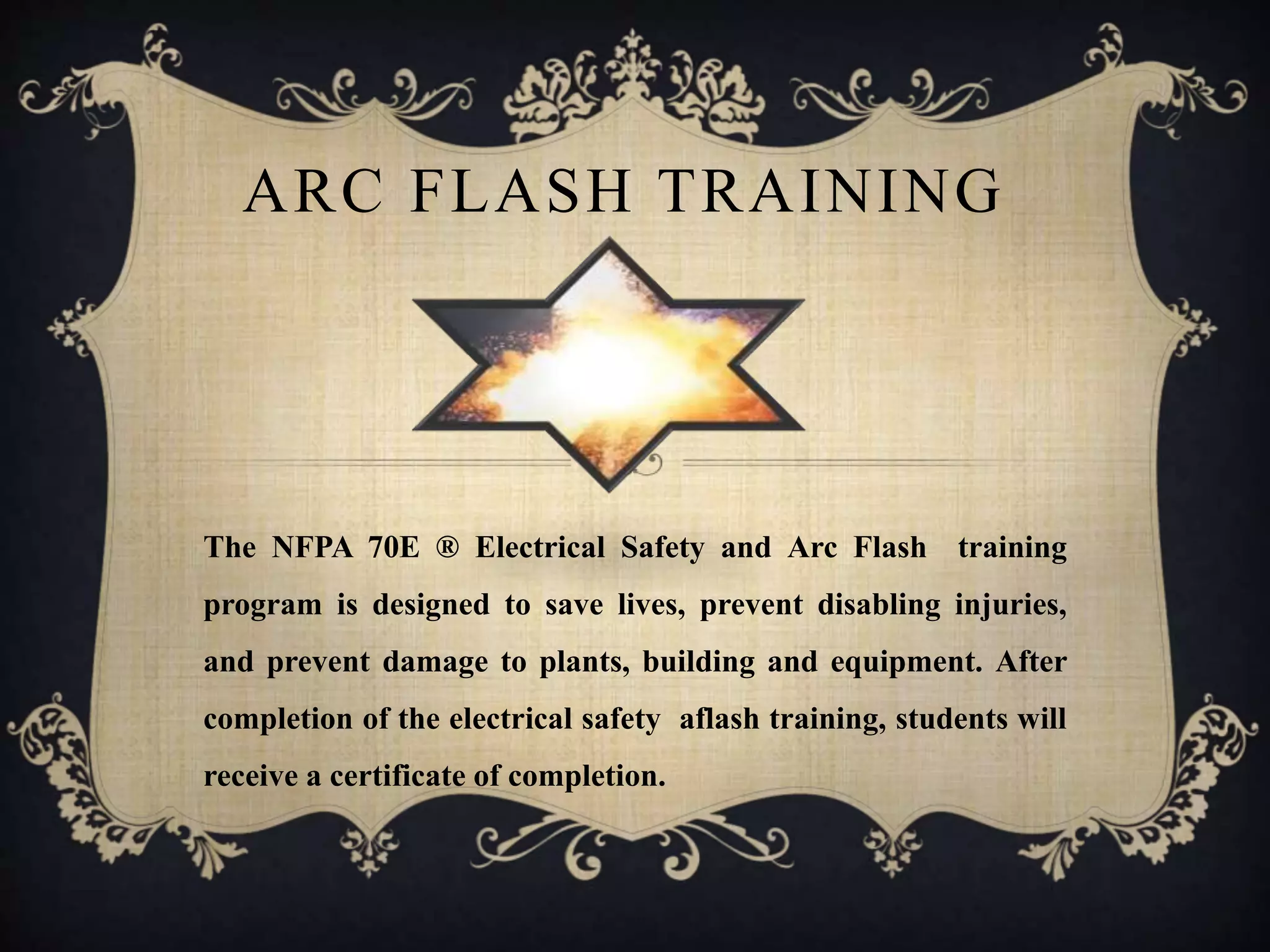 Arc flash training | PPTX