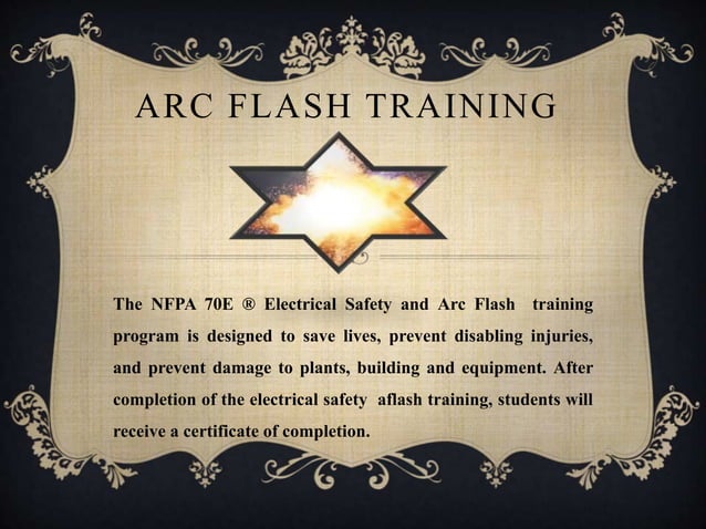 Arc flash training | PPTX