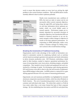 ARC Forum Highlights RPM as an Enabler to Optimized Business ...