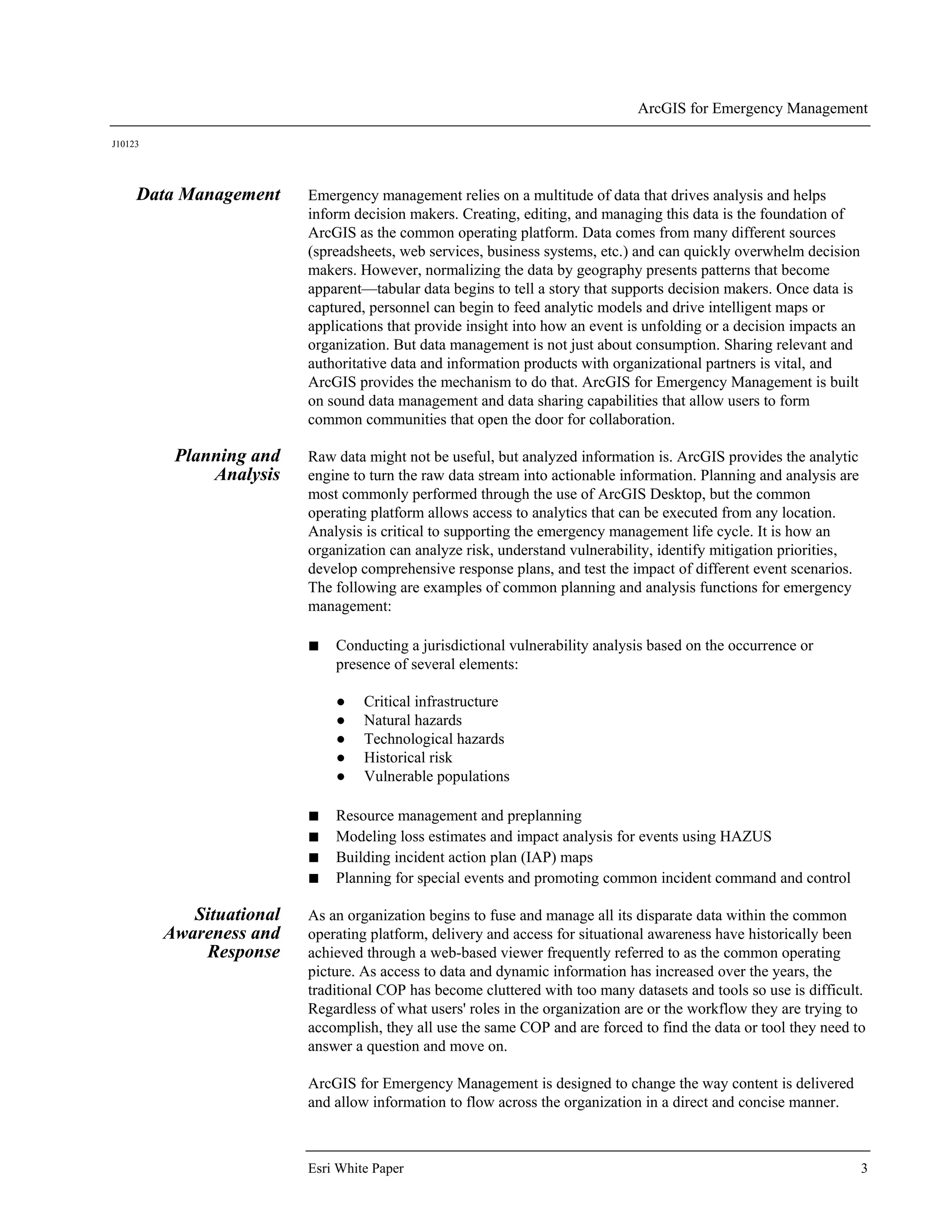 Arcgis for-emergency-management | PDF