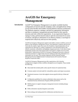 Arcgis for-emergency-management | PDF