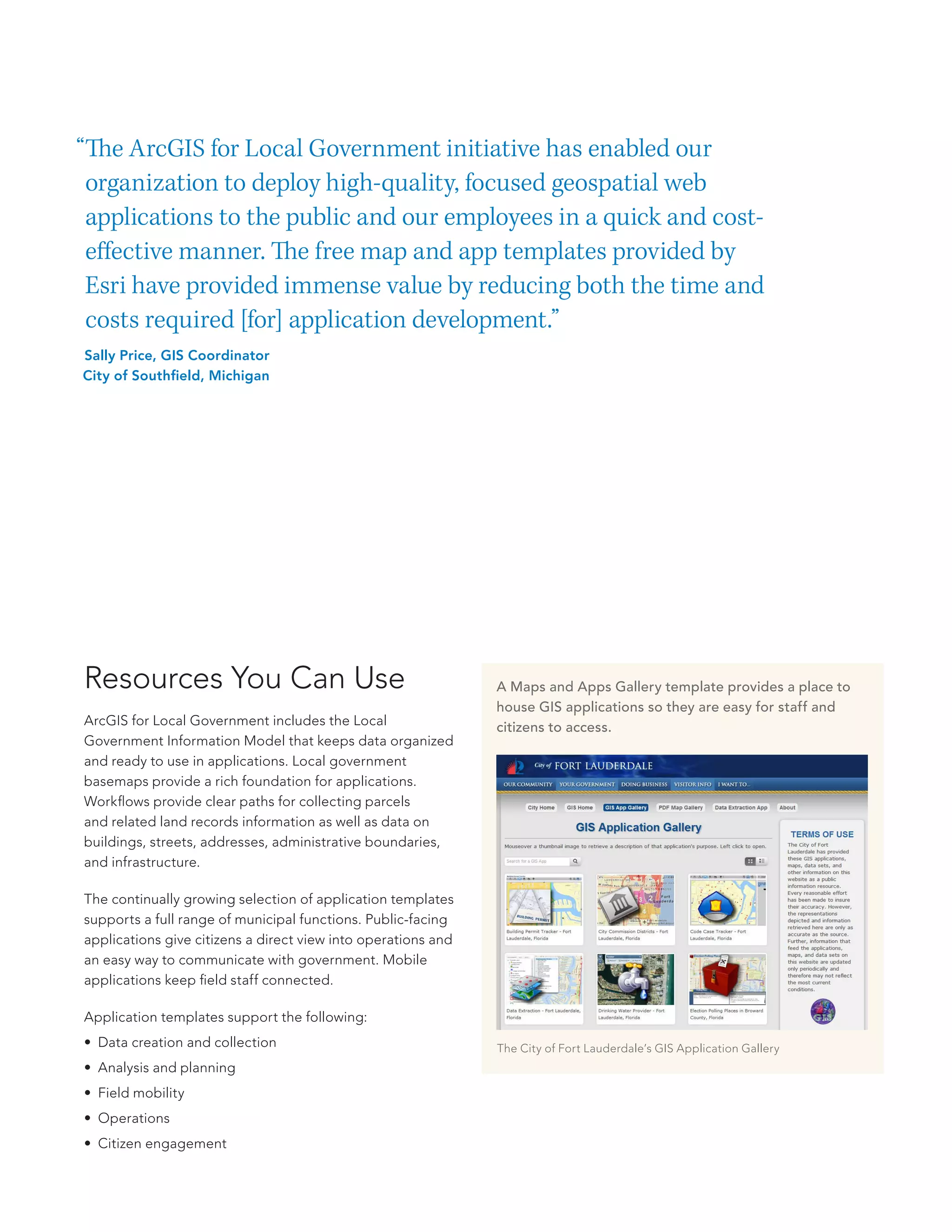 ArcGIS for Local Government | PDF