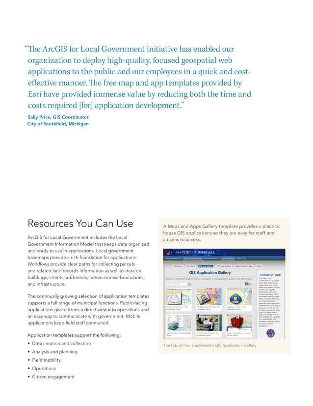 ArcGIS for Local Government | PDF
