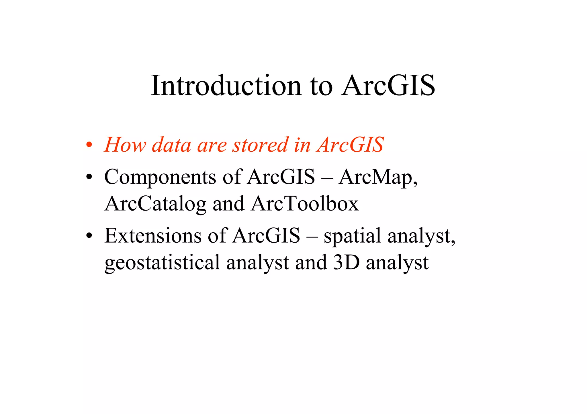 Arc gis introduction-ppt | PDF