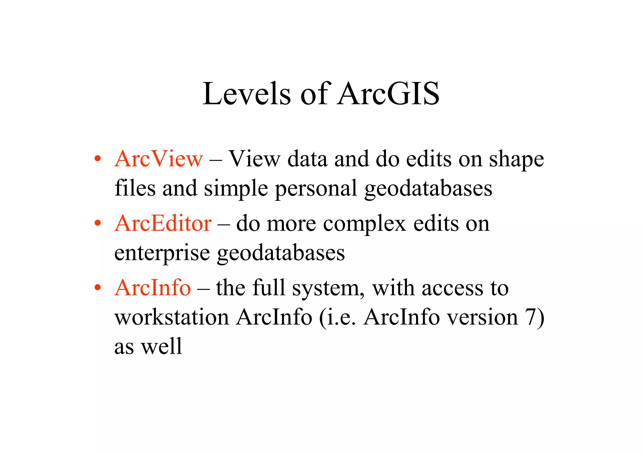 Arc gis introduction-ppt | PPT