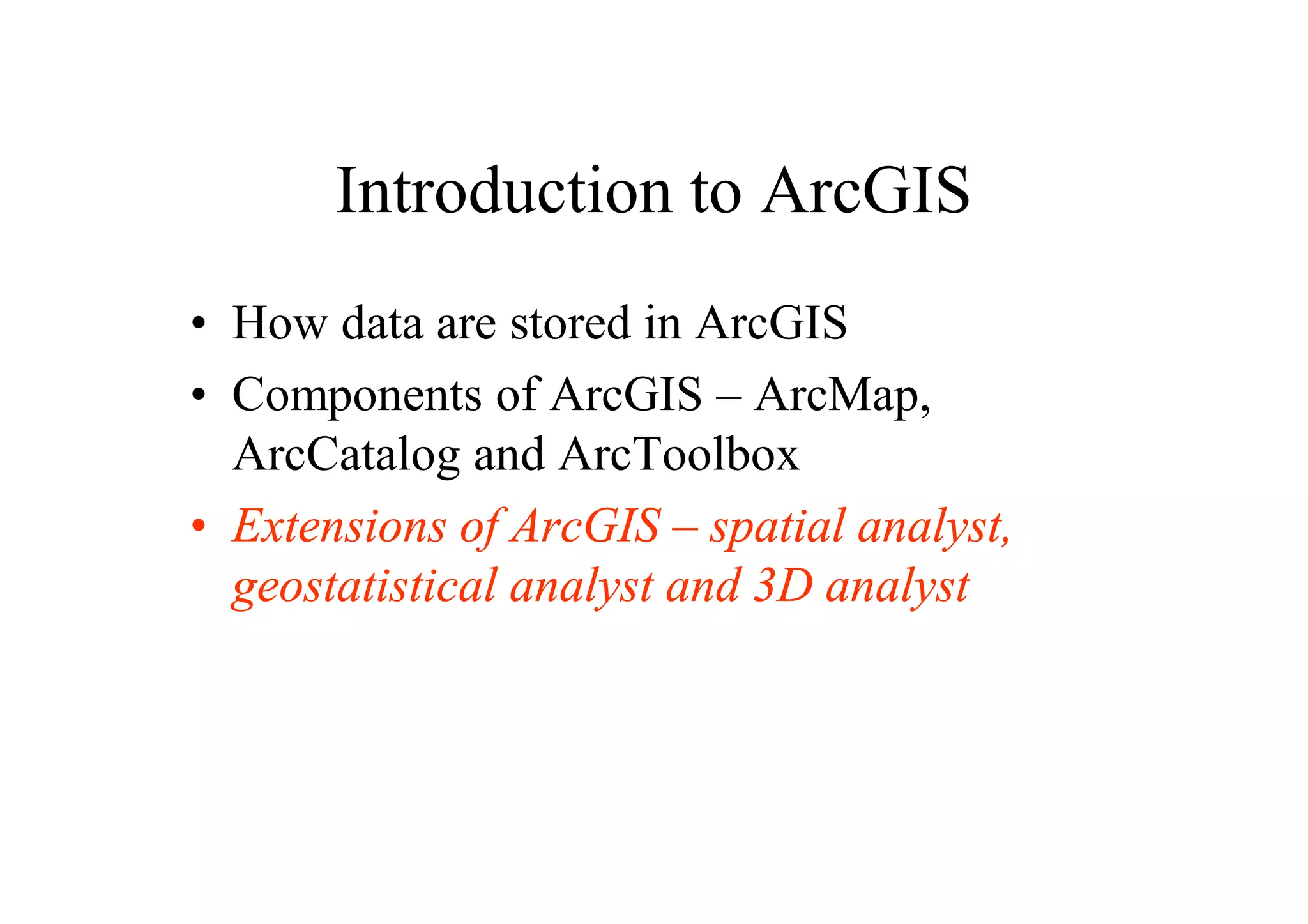 Arc gis introduction-ppt | PDF