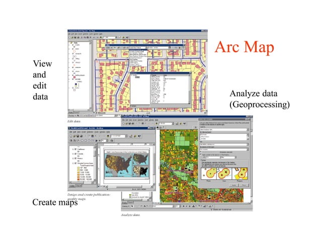 Arc gis introduction-ppt | PDF | Databases | Computer Software and Applications