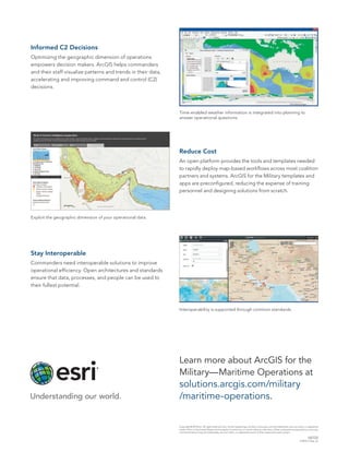 ArcGIS for the Military--Maritime Operations | PDF
