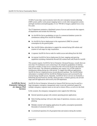 ArcGIS 10.2 for Server Functionality Matrix | PDF