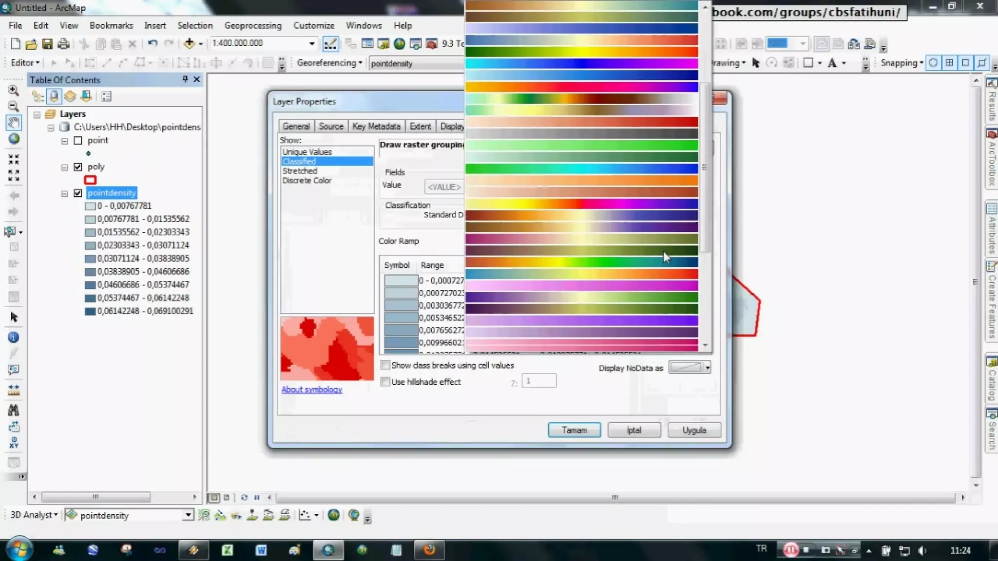 Arcgis arcmap point density | PDF