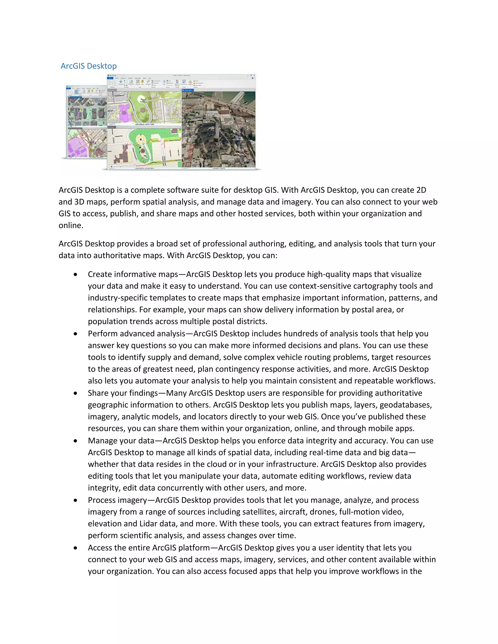 ArcGIS por | PDF | Desktop Publishing | Computer Software and Applications