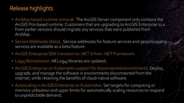 ArcGIS Enterprise 11.0 - Release Highlights.pptx | Cloud Computing ...