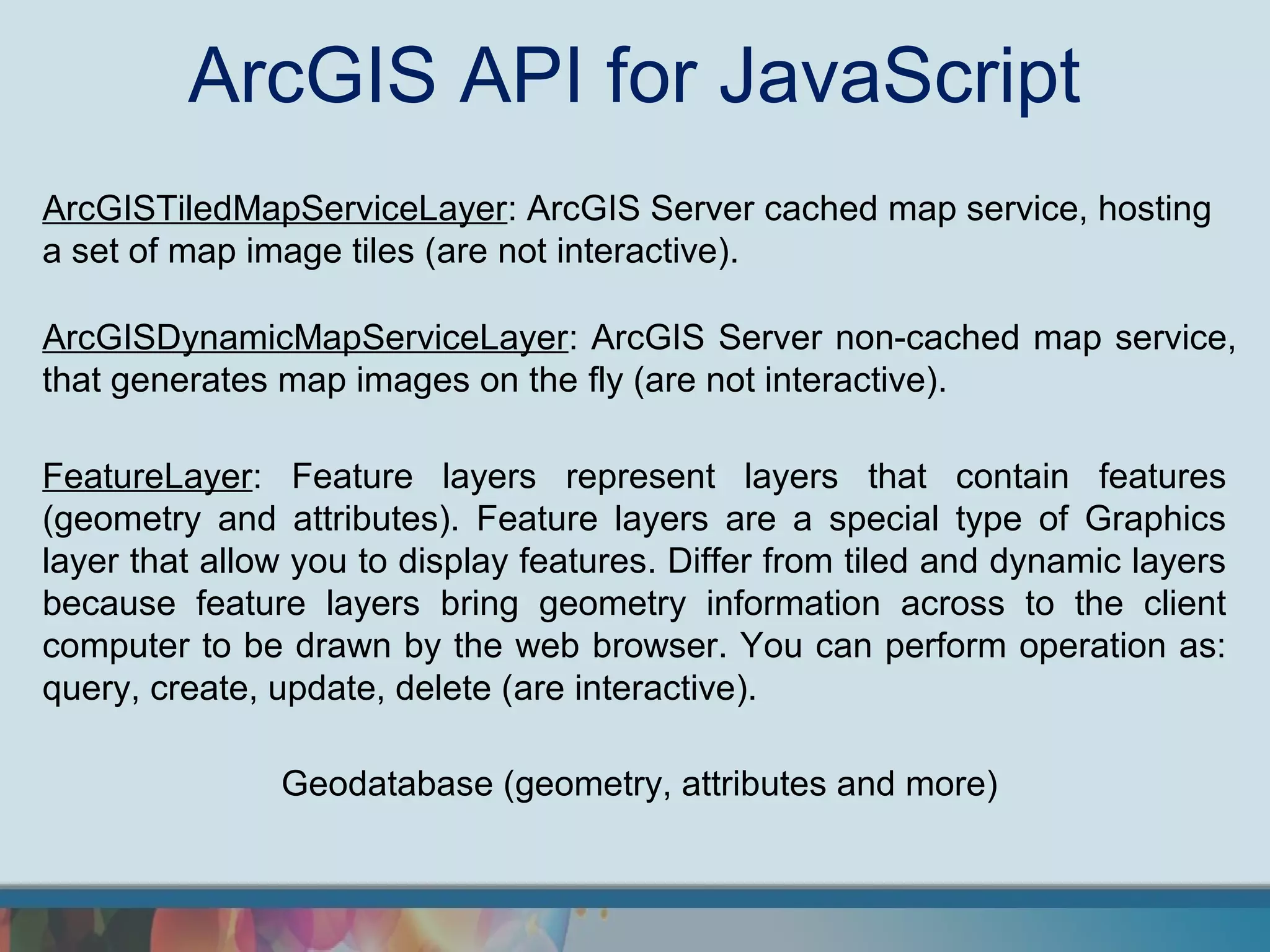 Arcgis Javascript Api Build A Web Layer Based Map Application With Html5 And Javascript Ppt