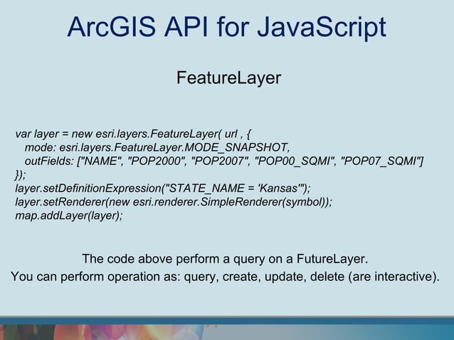 Arcgis Javascript Api Build A Web Layer Based Map Application With Html5 And Javascript Ppt