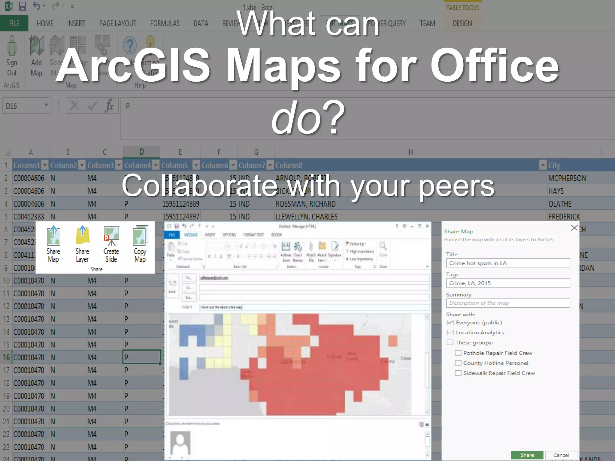 ArcGIS Maps for Office | PPT | Free Download