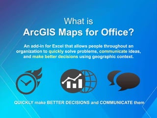 ArcGIS Maps for Office | PPT