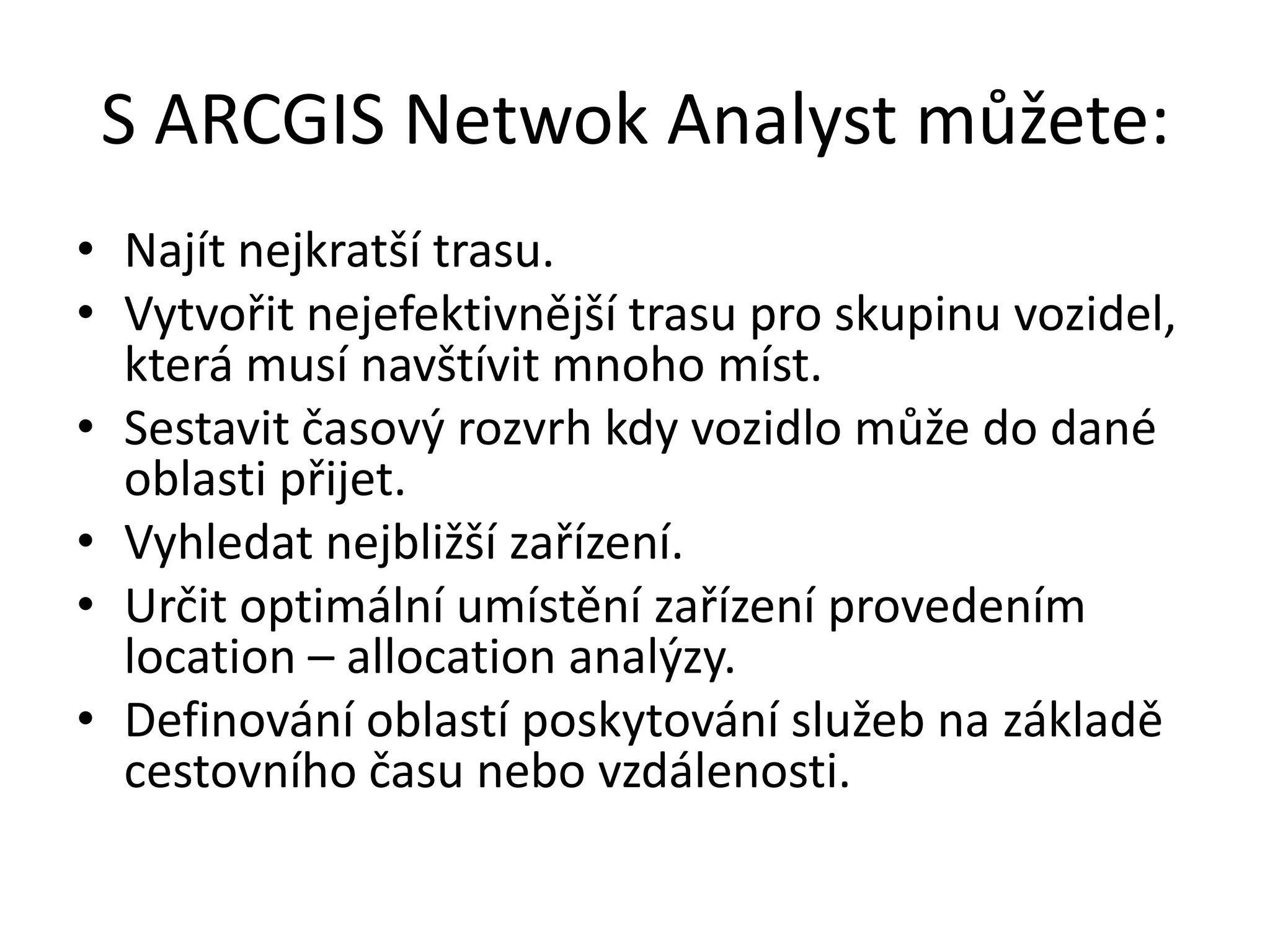 Arcgis network analyst | PPTX