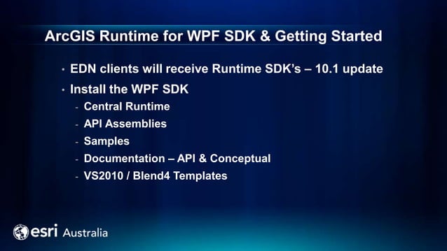 Arc Gis Runtime For Wpf Presentation Ppt