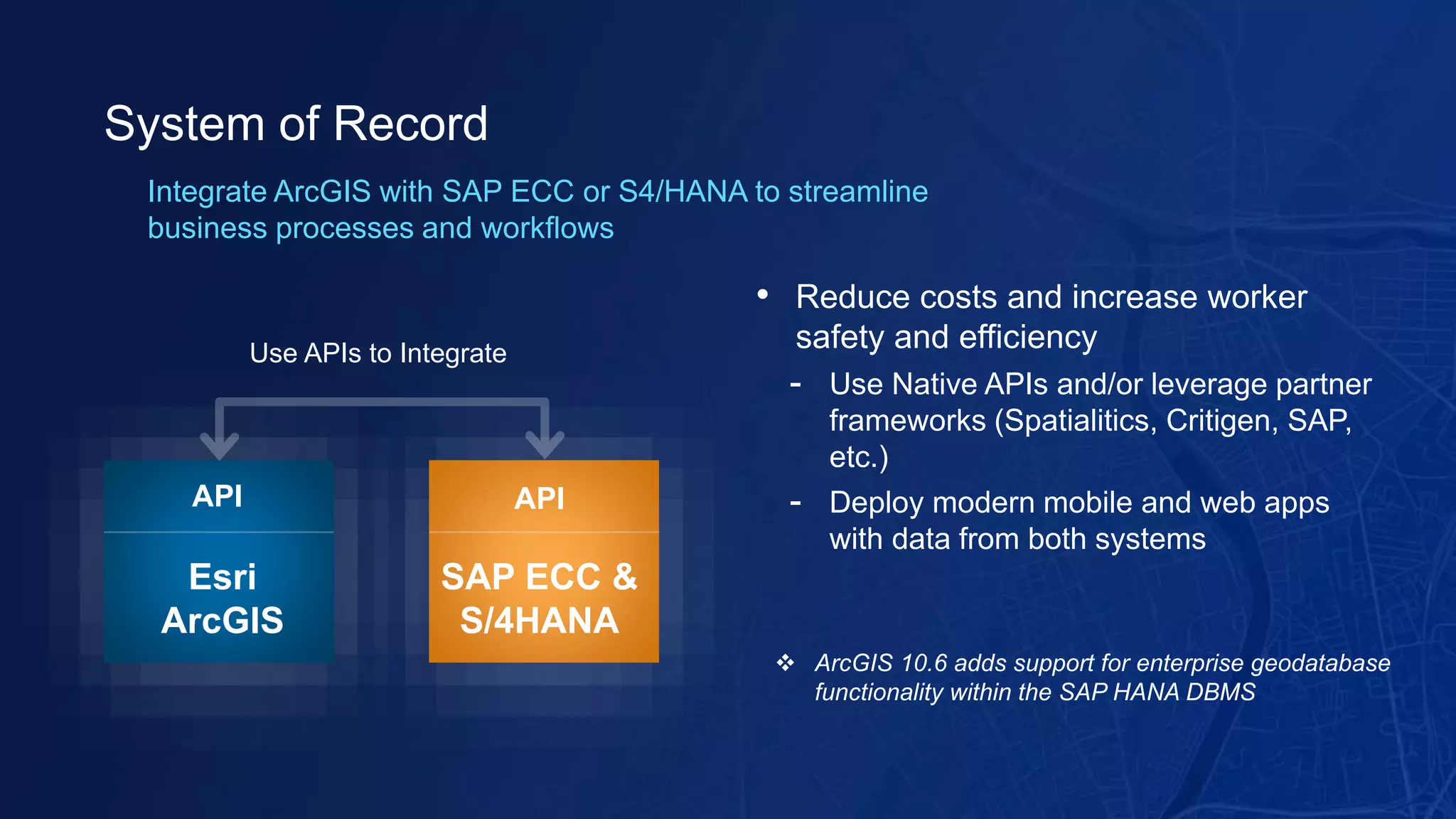 ArcGIS + sap hana analytics webinar | PPTX | Cloud Computing | Internet