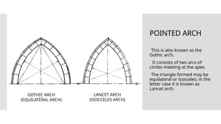 PRESENTATION ON ARCH AND TYPES OF ARCHES.pptx