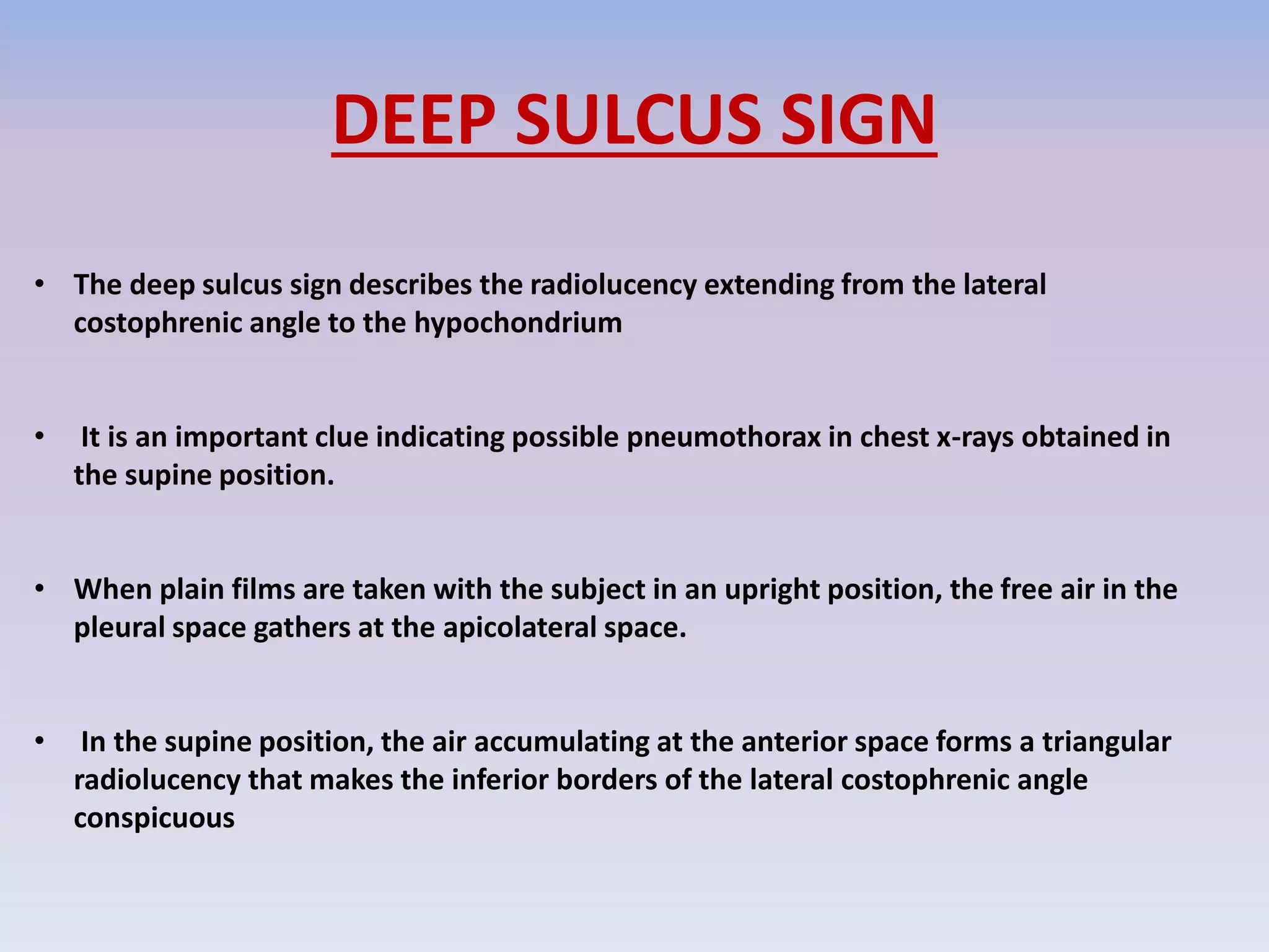Signs in Chest Xray | PPTX