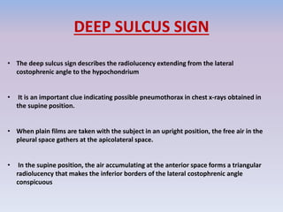 Signs in Chest Xray | PPTX