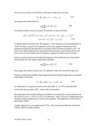 Fuzzy Regression Model. | PDF