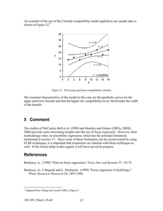 Fuzzy Regression Model. | PDF