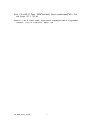 Fuzzy Regression Model. | PDF