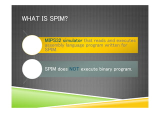 MIPS-SPIM Taiwan | PDF